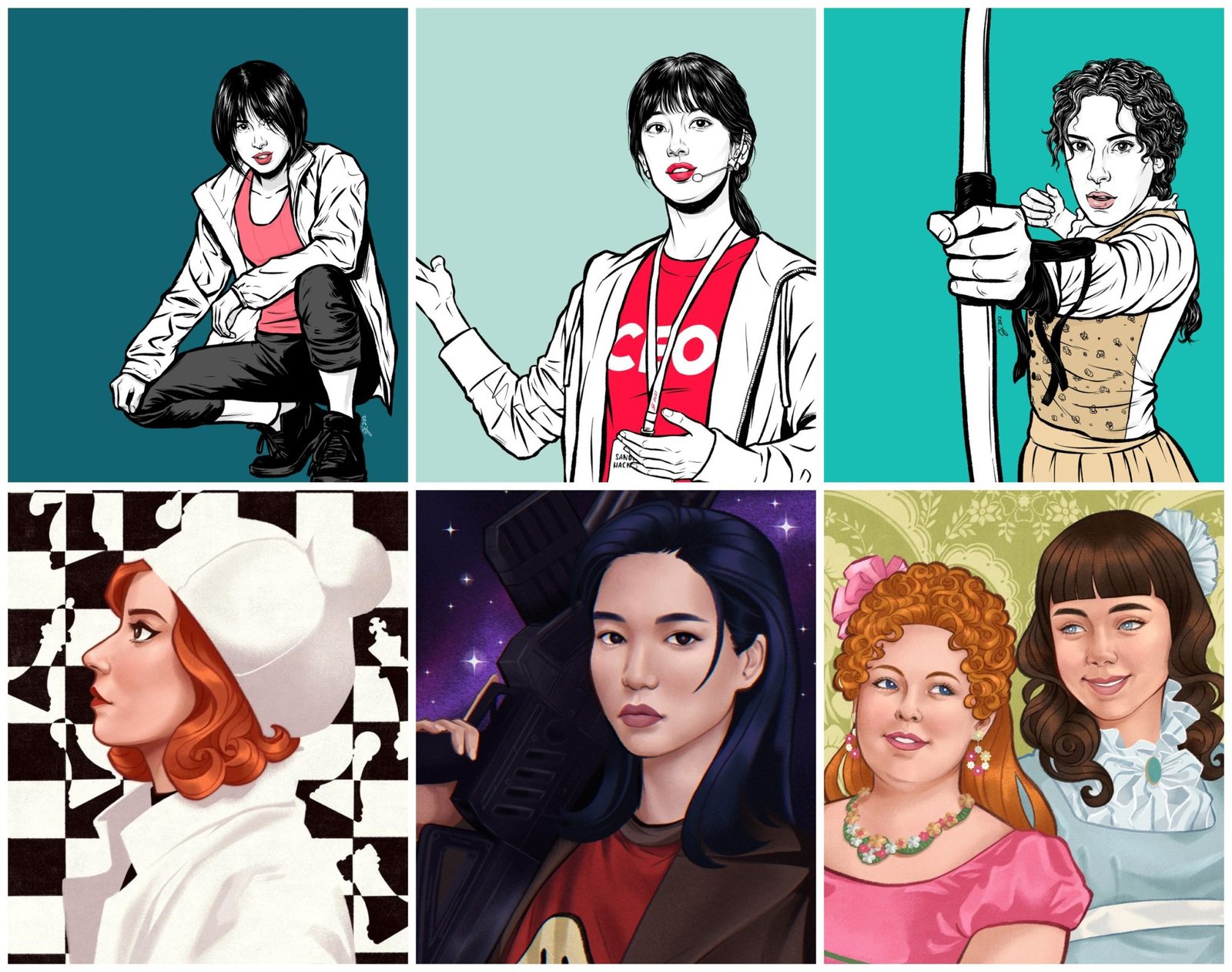 Filipino Artists Betsy Cola and CJ De Silva Illustrate Netflix Female ...